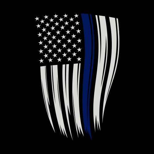 Thin Blue Line Flag Vector Images (over 1,400)