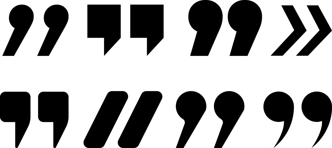 Double Quotes Vector Images (over 2,800)