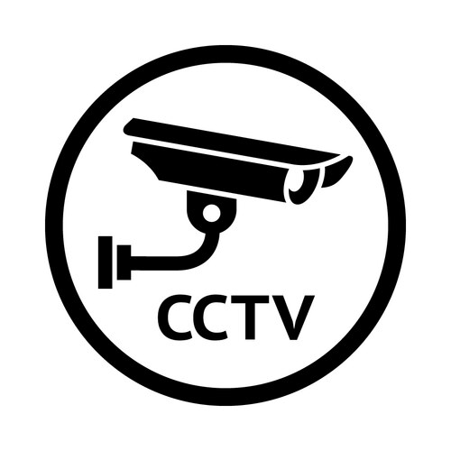 Video surveillance sign Royalty Free Vector Image