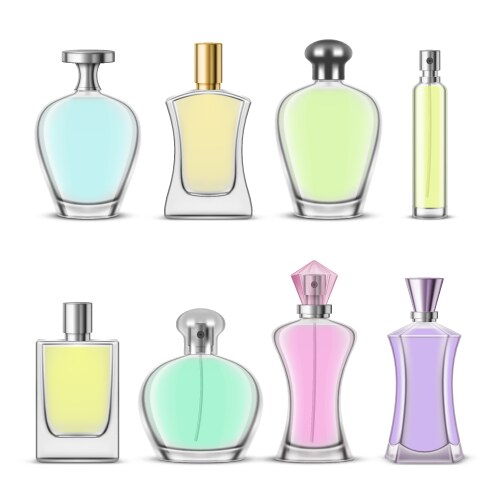 Modern perfume icons Royalty Free Vector Image