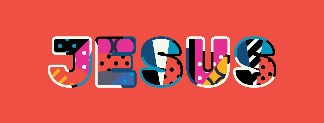 Jesus concept word art Royalty Free Vector Image