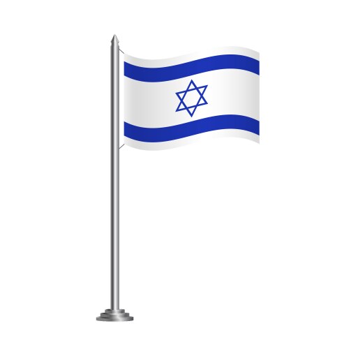Flag of israel Royalty Free Vector Image - VectorStock