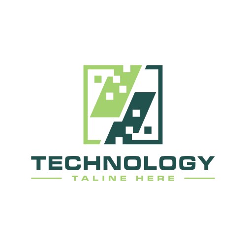 Advanced laptop technology logo Royalty Free Vector Image