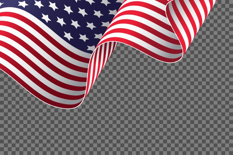 American flag Royalty Free Vector Image - VectorStock