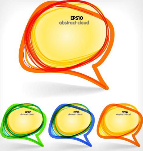 Background of abstract talking bubble Royalty Free Vector