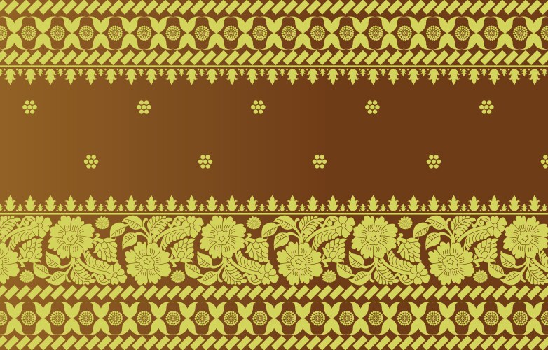Indian ethnic sari design which is originated Vector Image