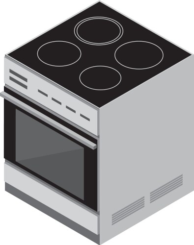 Electric cooker Royalty Free Vector Image - VectorStock