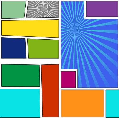 Comic book pages background Royalty Free Vector Image