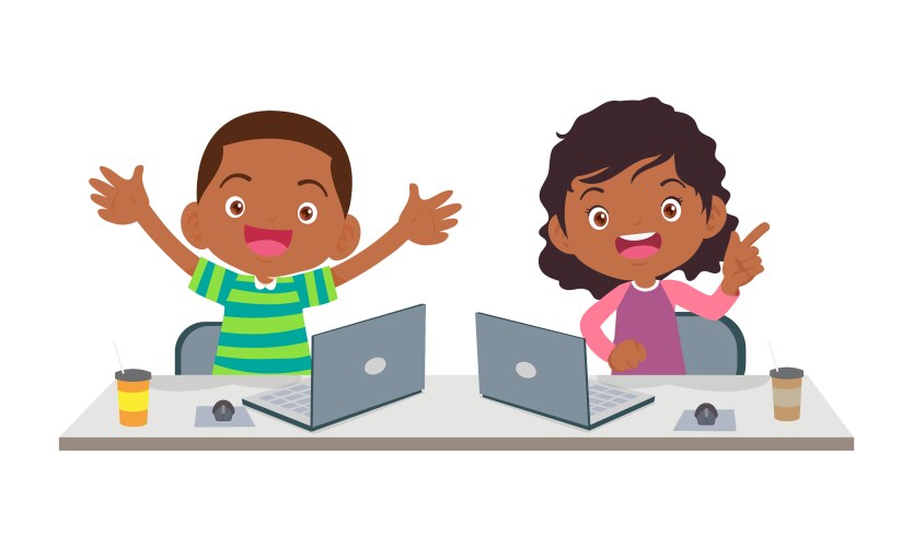 Kids technology Royalty Free Vector Image - VectorStock