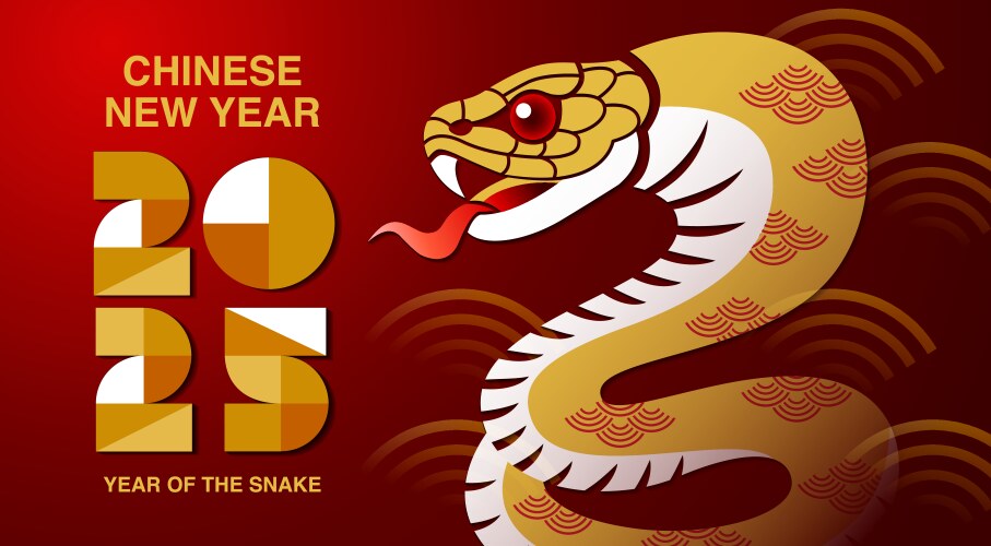 Lunar new year chinese 2025 Royalty Free Vector Image