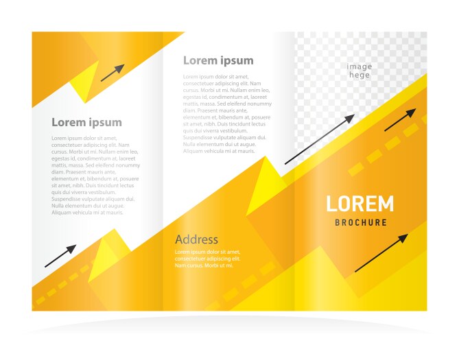 Brochure design template Royalty Free Vector Image