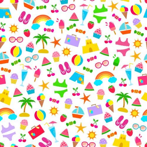 Summer clipart for kids Royalty Free Vector Image