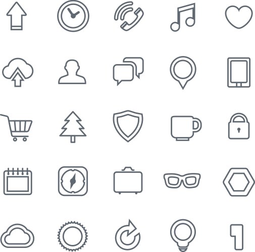 Different clocks collection isolated on white Vector Image