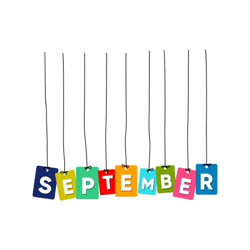 September Word Vector Images (over 2,400)