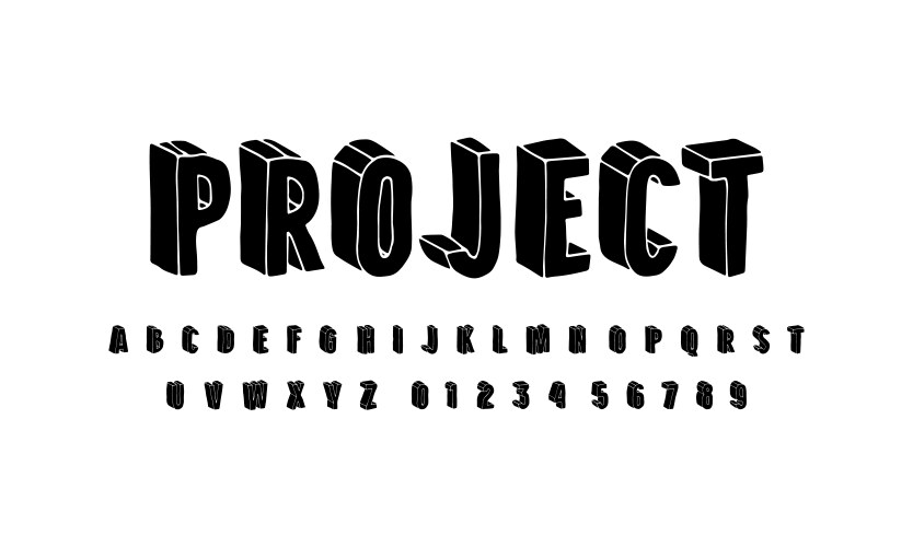 Censored style modern font alphabet letters Vector Image