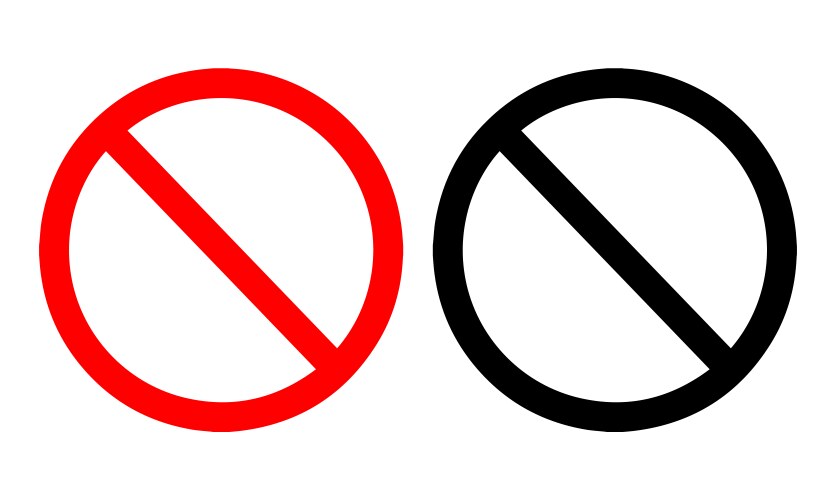 Transparent Do Not Sign