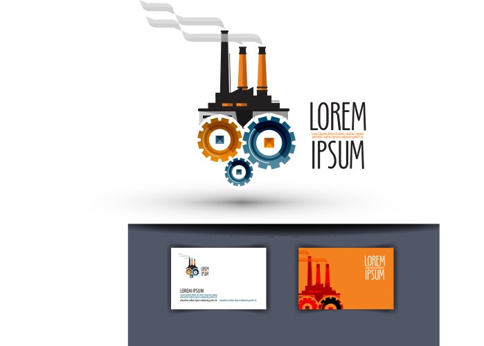 Factory and operator at work Royalty Free Vector Image