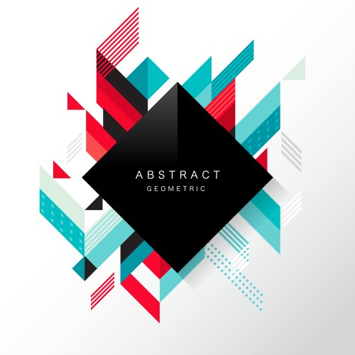 Abstract blocks template design background simple Vector Image