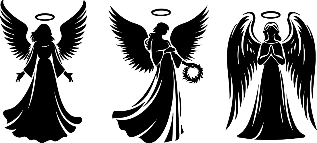 Angel Black and White Vector Images (over 32,000)