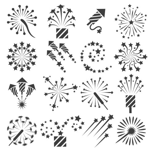 Fireworks Black and White Vector Images (over 47,000)