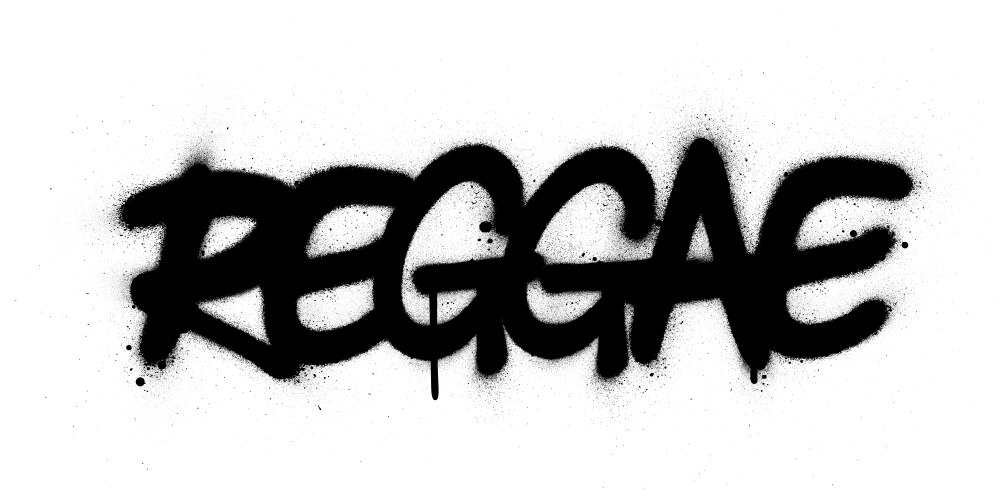 Graffiti love rasta sticker Royalty Free Vector Image