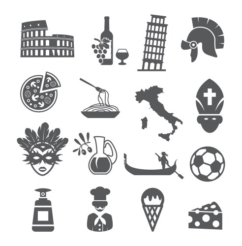 Little italy collection Royalty Free Vector Image