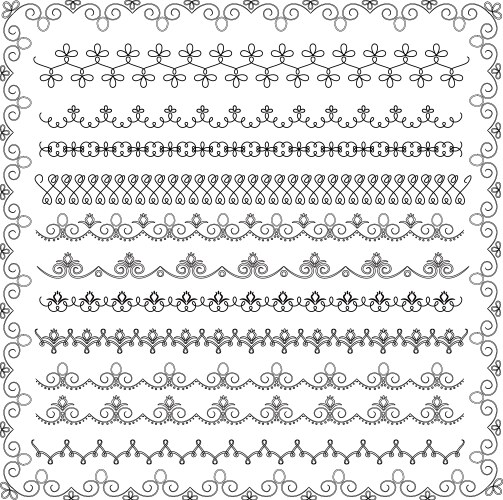 Border stencil Royalty Free Vector Image - VectorStock