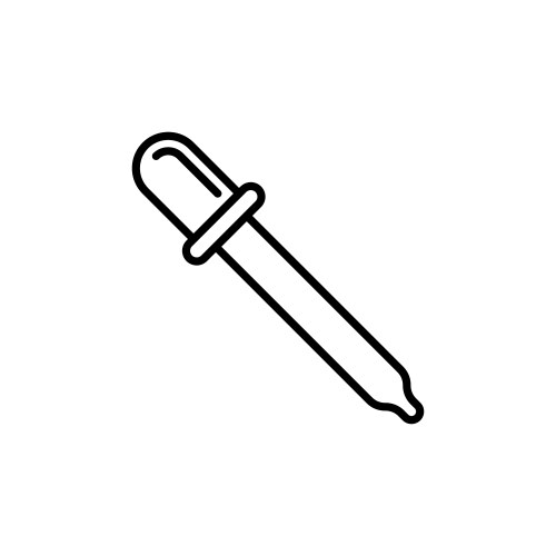 Eye dropper icon set pipette symbol eyedropper Vector Image
