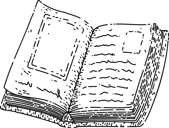 Open Book Sketch Vector Images (over 4,600)