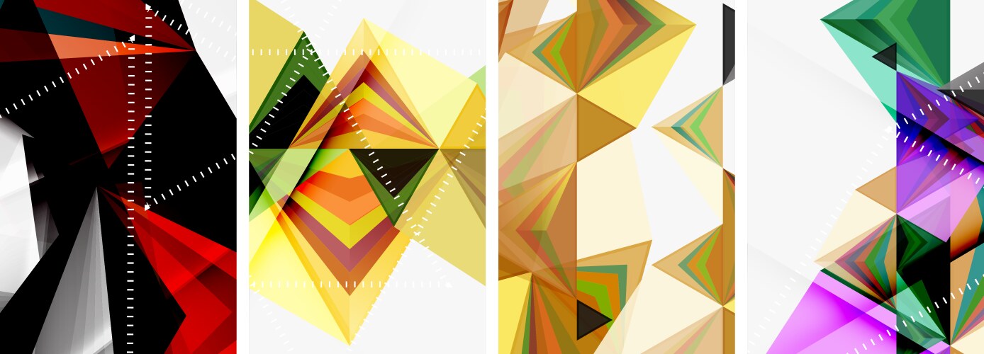 Minimalist triangular geometric clean concept Vector Image