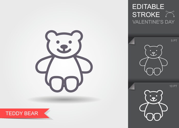 Teddy bear outline Vector Images & Graphics for Commercial Use ...