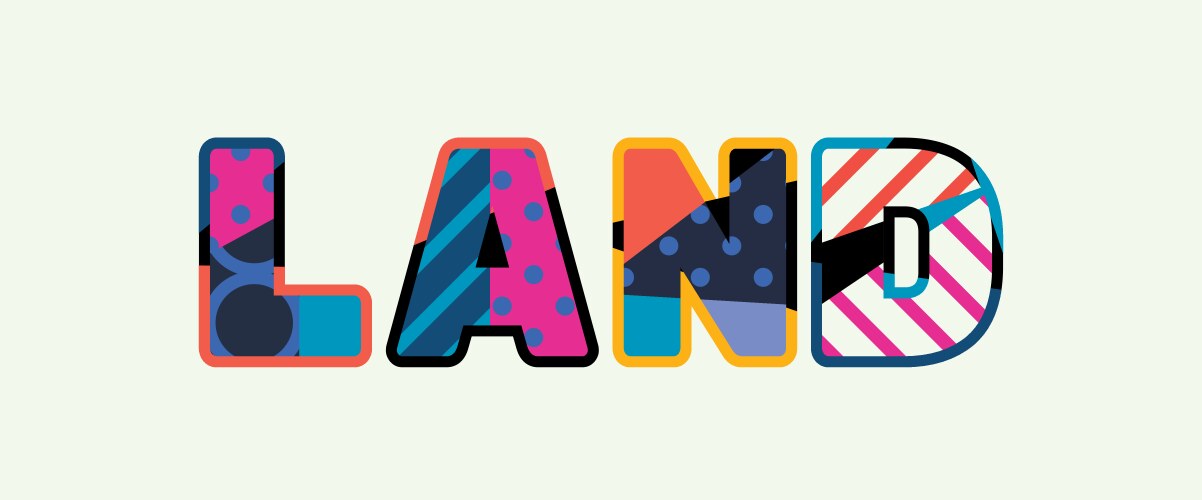 Font design for word art in colorful color Vector Image