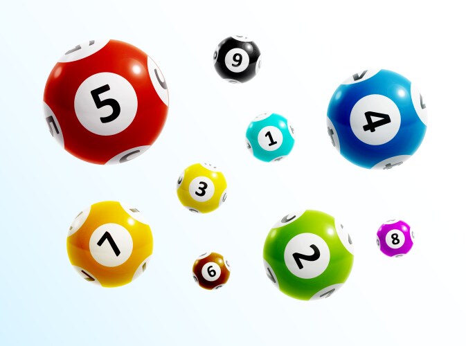 Rainbow color buttons with numbers Royalty Free Vector Image