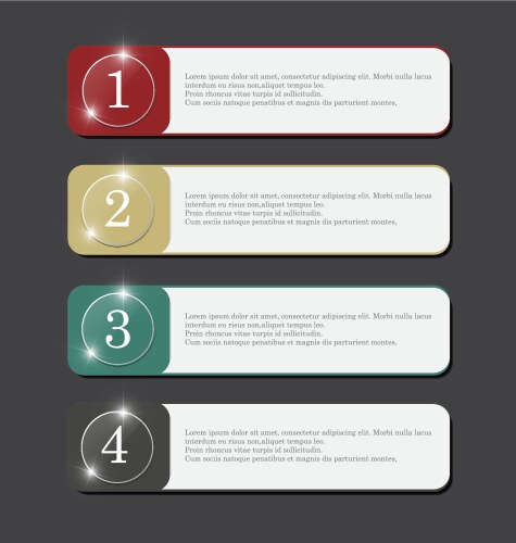 Four banner templates with happy kids Royalty Free Vector