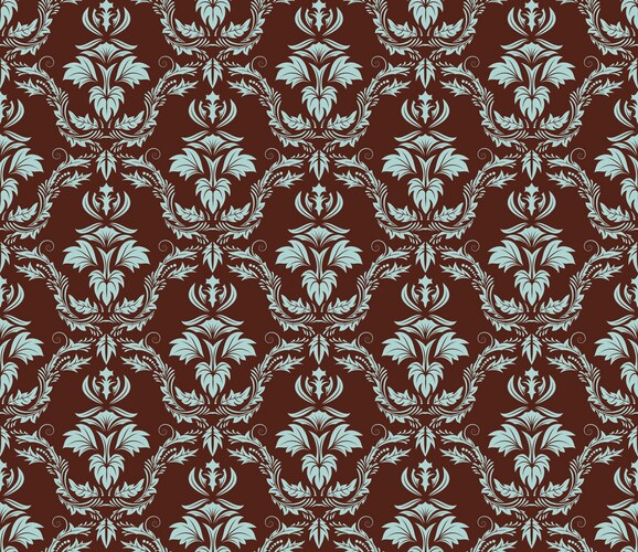 Hand drawn damask pattern Royalty Free Vector Image
