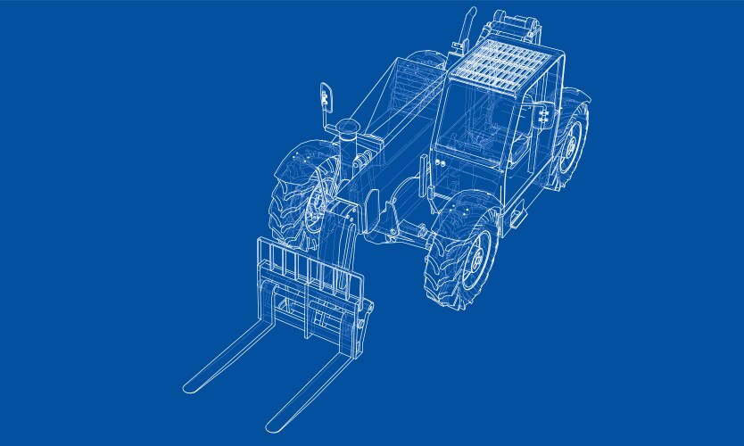 Forklift Drawing Lift Vector Images (over 610)