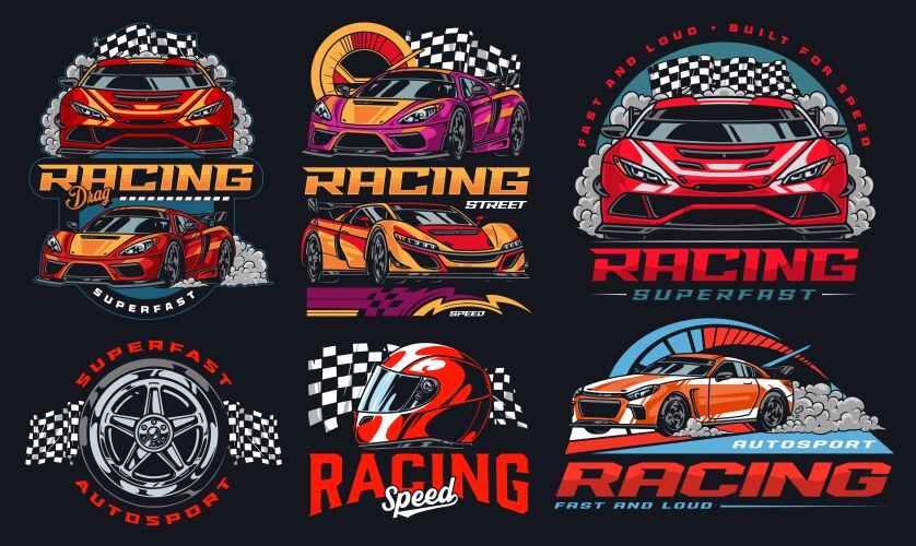 Drag Race Car Logo