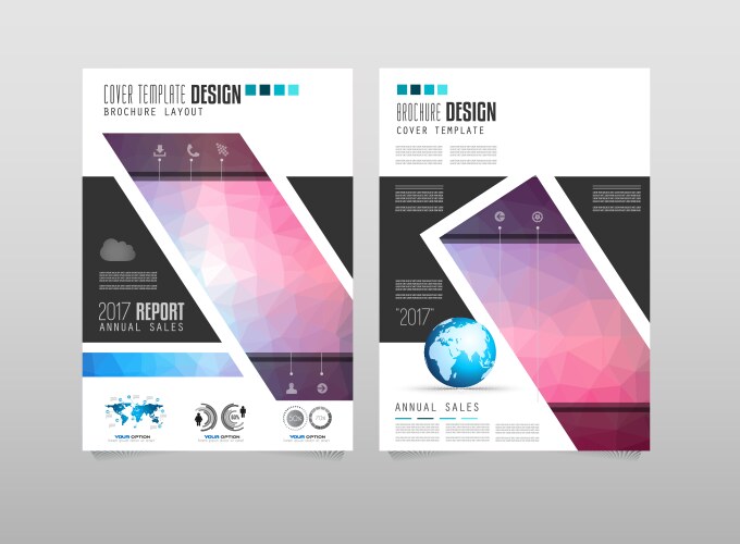 Hunting brochure flyers template design Royalty Free Vector
