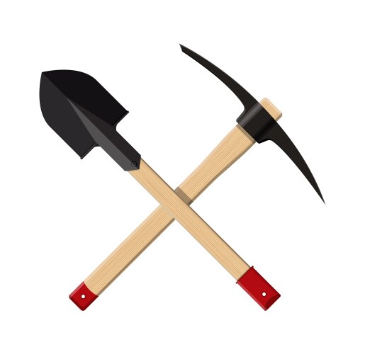 Crossed Shovel and Pickaxe Vector Images (over 230)
