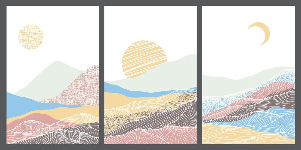 Japanese background with line wave pattern Vector Image