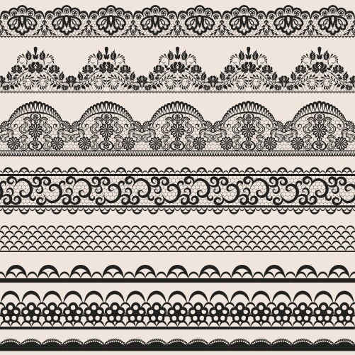 Lace border Royalty Free Vector Image - VectorStock