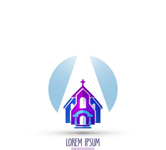 Religion logo church pray or bible icon Royalty Free Vector