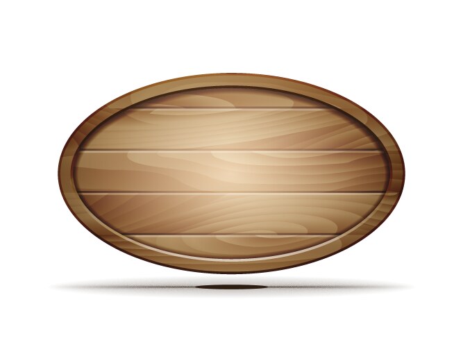 Realistic wooden signboard Royalty Free Vector Image