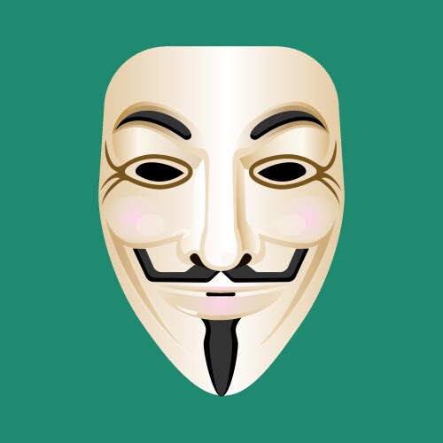 Anonymous mask Royalty Free Vector Image - VectorStock