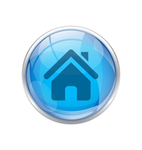 Blue home icon Royalty Free Vector Image - VectorStock
