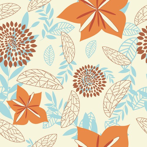 Abstract floral pattern Royalty Free Vector Image