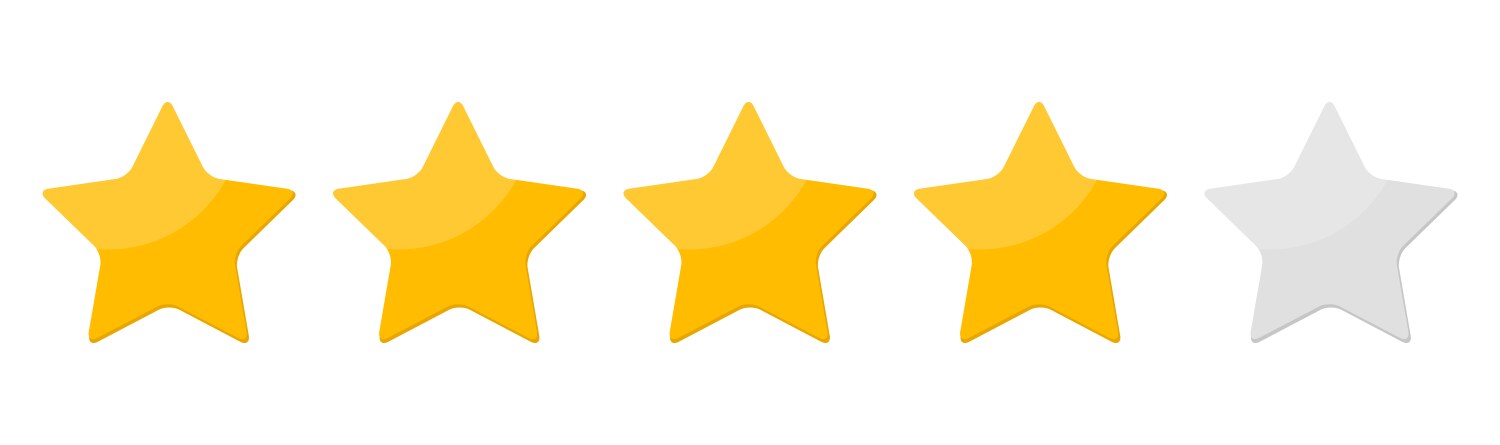 Five 5 star rank sign Royalty Free Vector Image