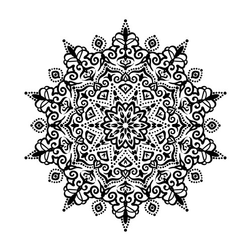 Mandala design element Royalty Free Vector Image