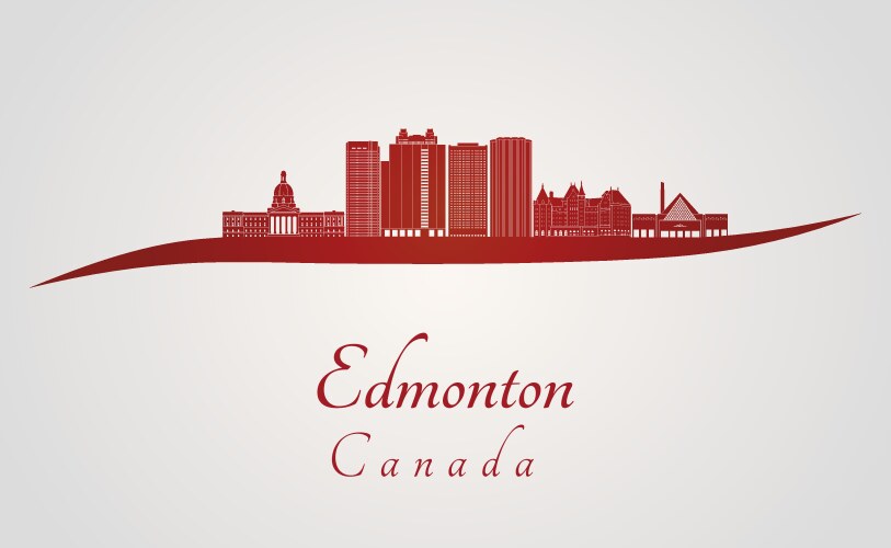 Edmonton skyline Vector Images & Graphics for Commercial Use | VectorStock