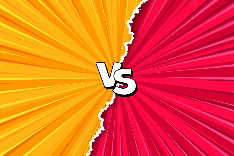 Versus screen vs fight background for battle Vector Image